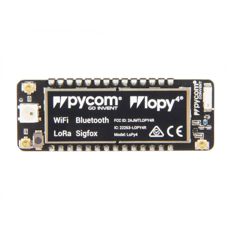Pycom LoPy4 MicroPython enabled development board (LoRa, Sigfox, Wi...