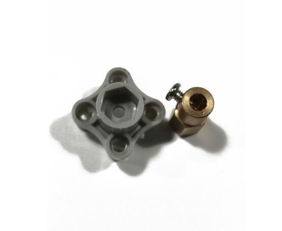 8mm Hexagonal Brass Coupling Inner Diameter 4mm - Seeed Studio