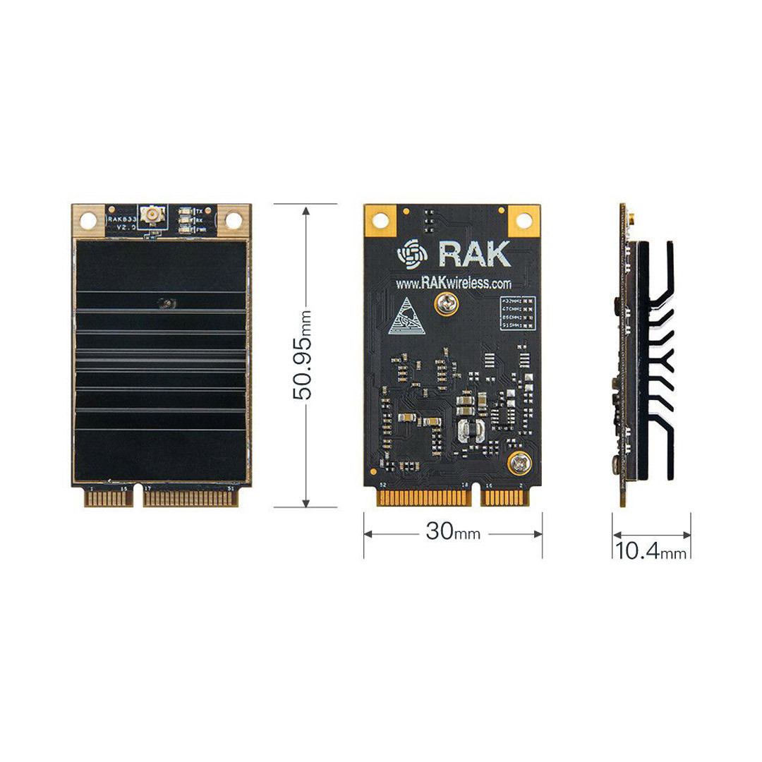 Mini PCIe LoRa Gateway Module RAK2247-SPI-868MHz - Seeed Studio