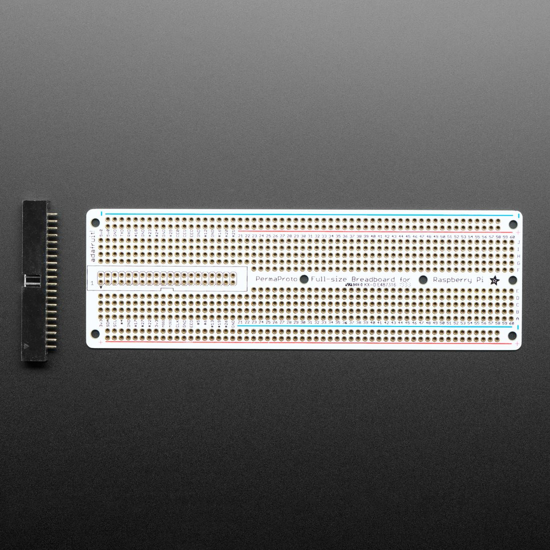 Adafruit Perma-Proto 40-Pin Raspberry Pi Breadboard PCB Kit - with ...