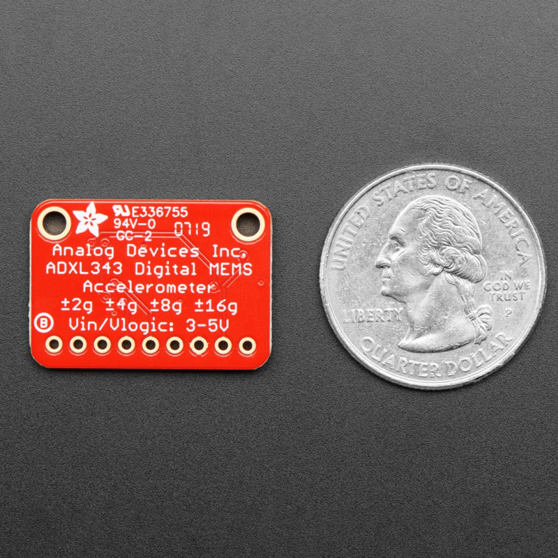 ADXL343 - Triple-Axis Accelerometer (+-2g/4g/8g/16g) w/ I2C/SPI