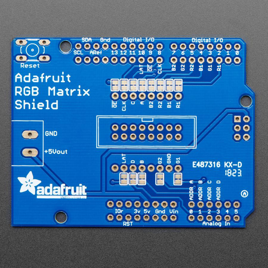 Adafruit RGB Matrix Shield for Arduino