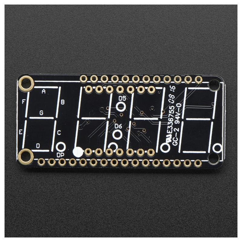 Adafruit 4-Digit 7-Segment LED Matrix Display FeatherWing - Feather...
