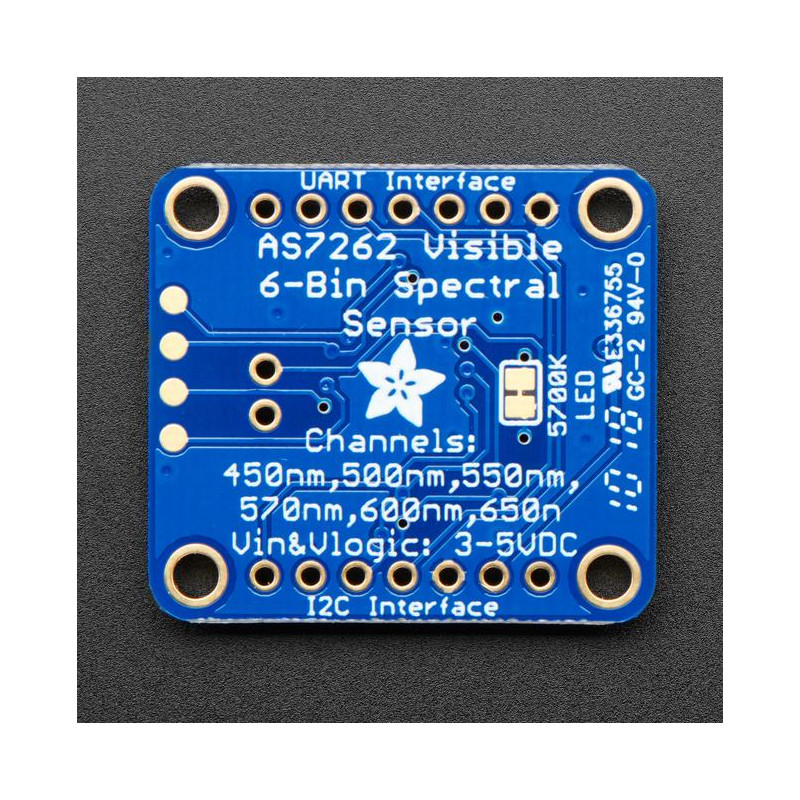Adafruit AS7262 6-Channel Visible Light / Color Sensor Breakout