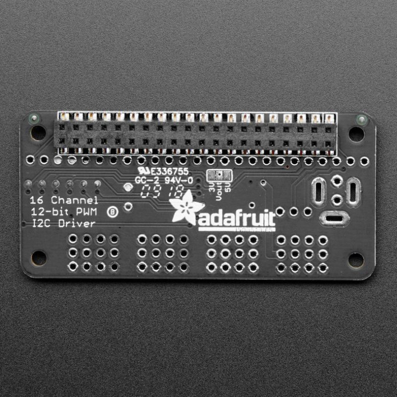 Adafruit 16-Channel PWM / Servo Bonnet for Raspberry Pi