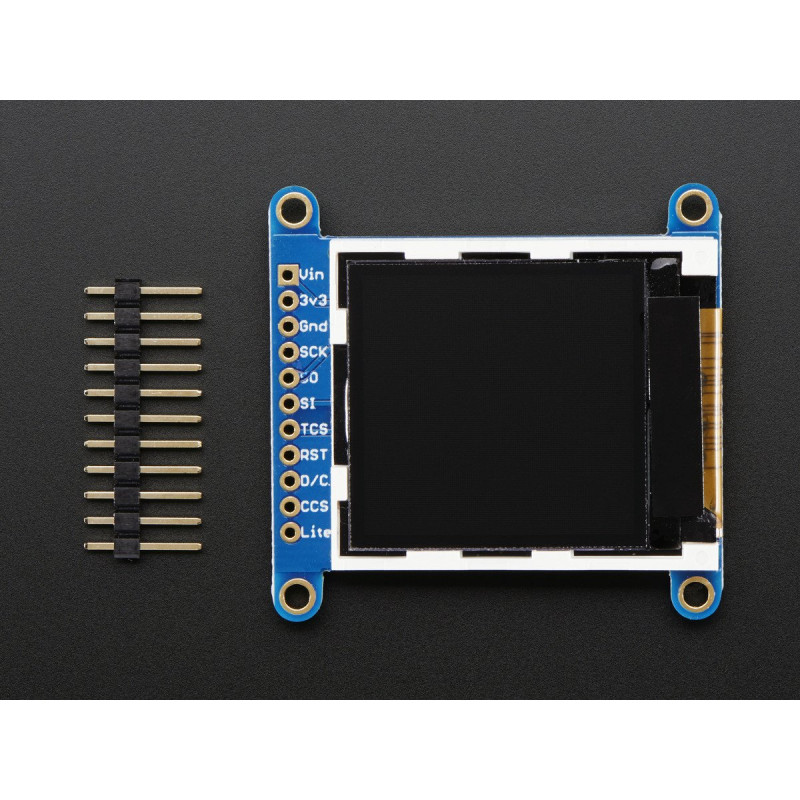 Adafruit 1.44" Color TFT LCD Display with MicroSD Card breakout - S...
