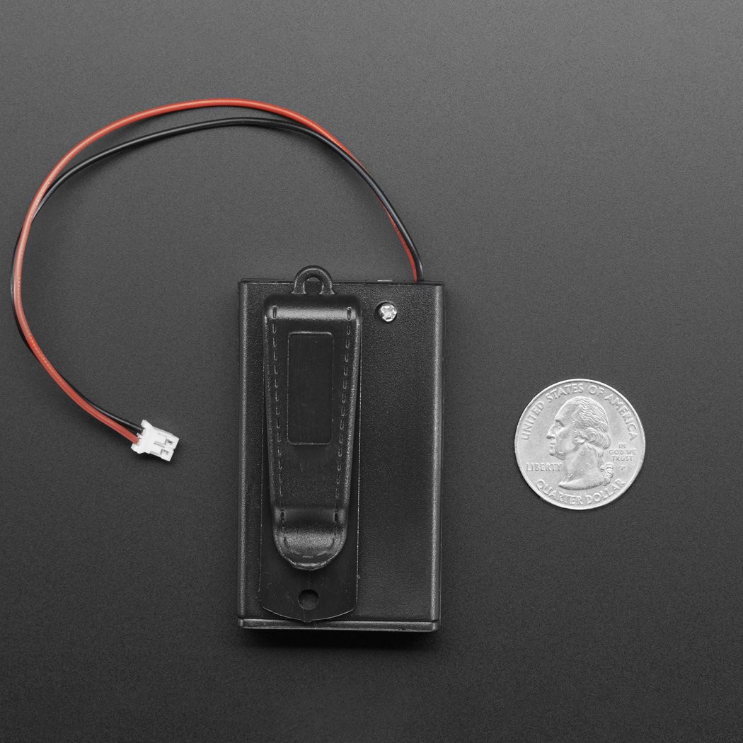 3 x AAA Battery Holder with On/Off Switch, JST, and Belt Clip