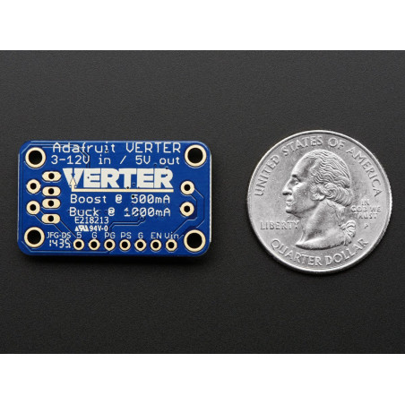 VERTER 5V USB Buck-Boost - 500mA from 3V-5V / 1000ma from 5V-12V