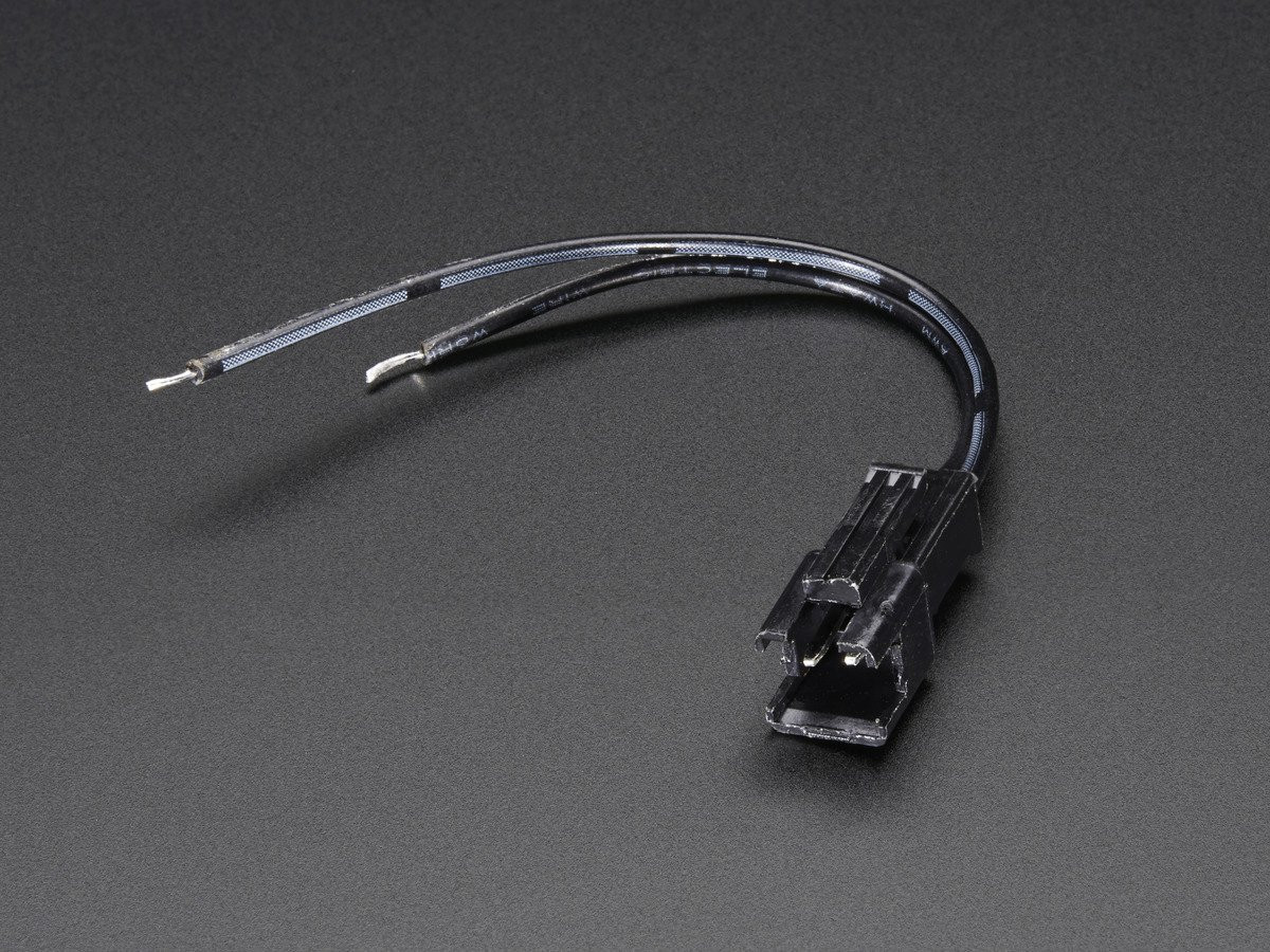 2-pin JST SM In-line power wire connector - Female Connector