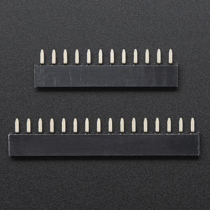 Short Feather Headers Kit - 12-pin and 16-pin Female Header Set