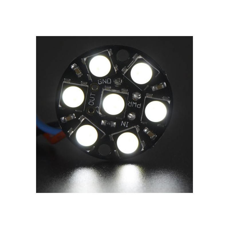 NeoPixel Jewel - 7 x 5050 RGBW LED w/ Integrated Drivers - Cool Whi...