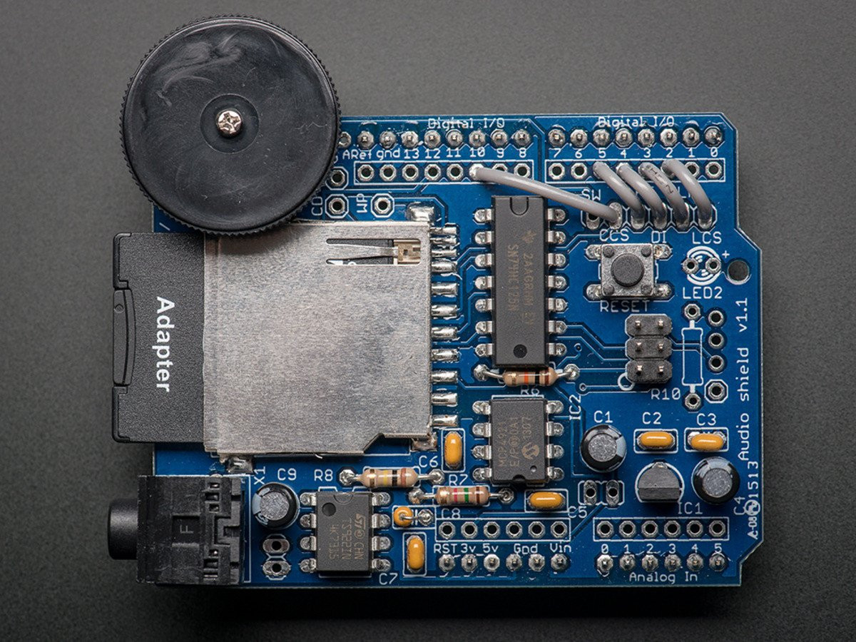 Adafruit Wave Shield For Arduino Kit V1 1