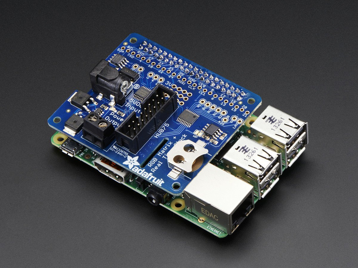 Adafruit RGB Matrix HAT + RTC for Raspberry Pi - Mini Kit