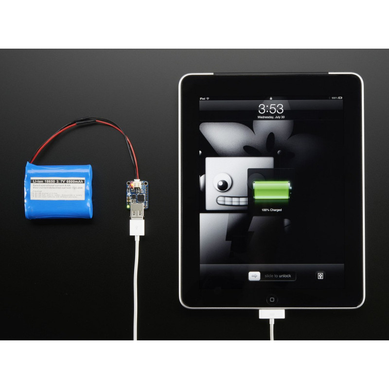 Adafruit PowerBoost 1000 Basic - 5V USB Boost @ 1000mA from 1.8V+