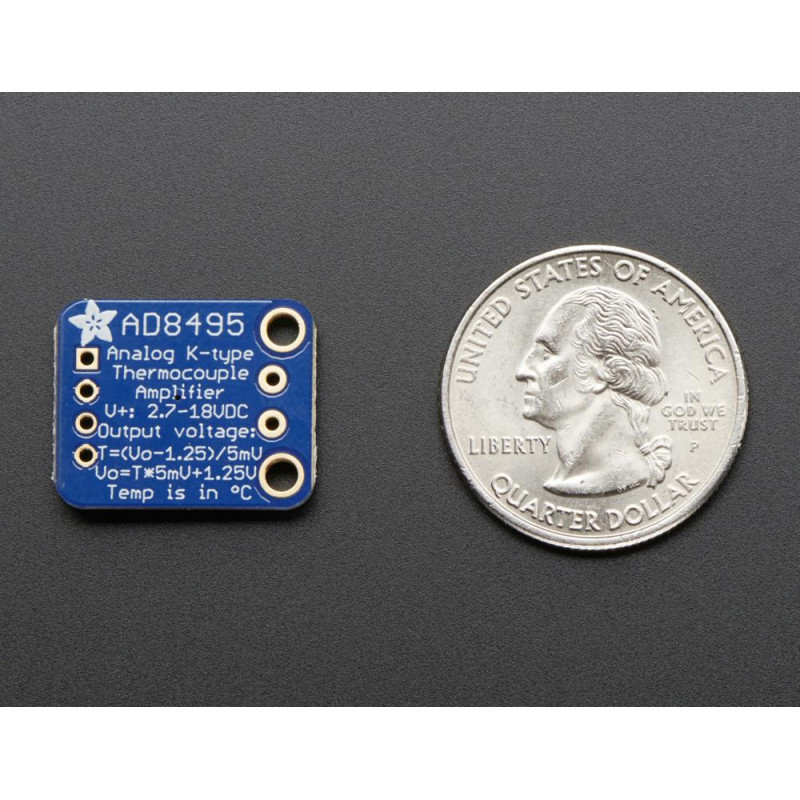 Adafruit Analog Output K-Type Thermocouple Amplifier - AD8495 Breakout