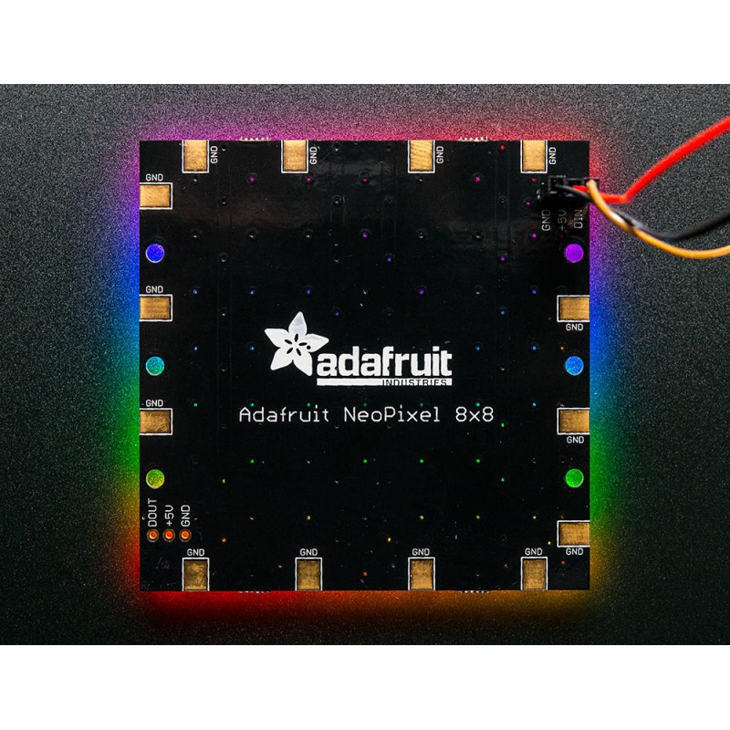 Adafruit NeoPixel NeoMatrix 8x8 - 64 RGB LED Pixel Matrix