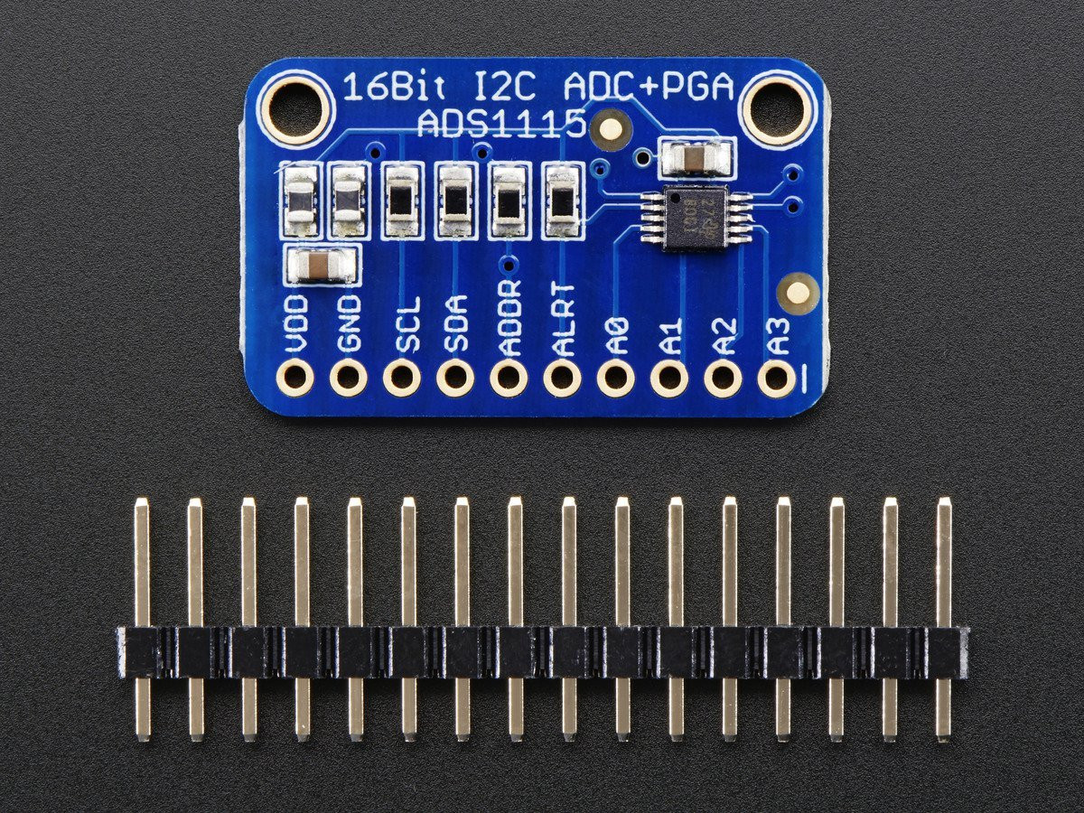 Adafruit 16-Bit ADC - 4 Channel with Programmable Gain Amp (ADS1115)