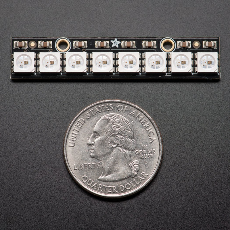 NeoPixel Stick - 8 x 5050 RGB LED with Integrated Drivers