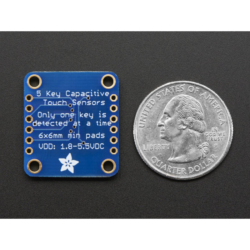 Adafruit Standalone 5-Pad Capacitive Touch Sensor Breakout
