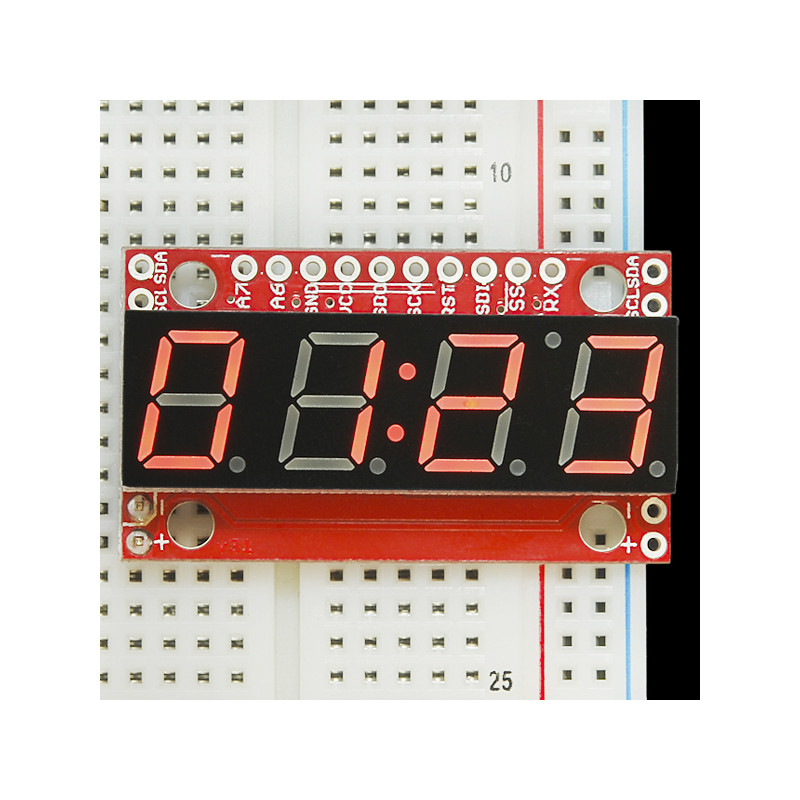 Sparkfun 7 Segment Serial Display Red 3217