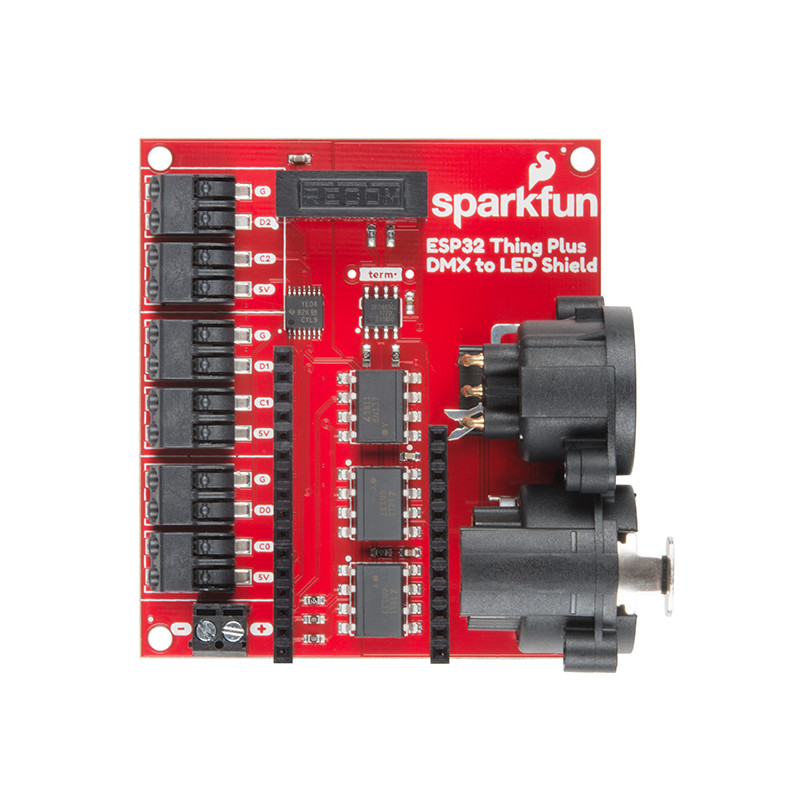 SparkFun ESP32 Thing Plus DMX to LED Shield
