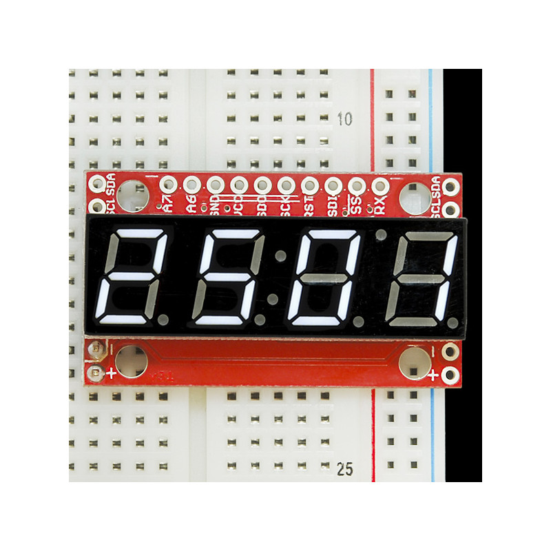 SparkFun 7-Segment Serial Display - White