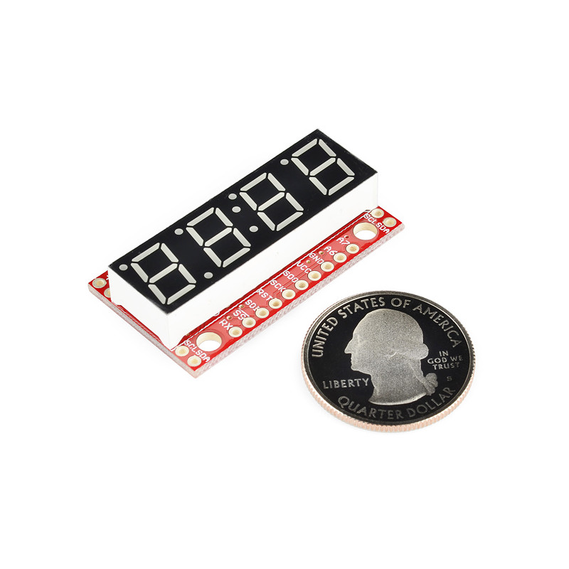 SparkFun 7-Segment Serial Display - White