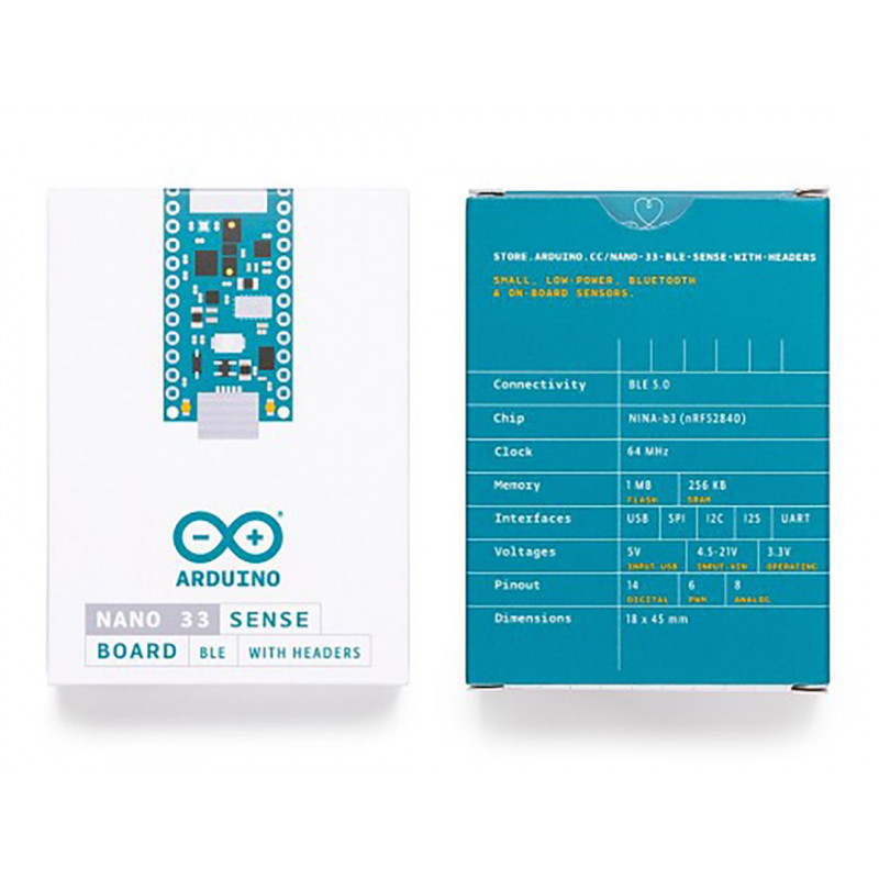 ARDUINO NANO 33 BLE SENSE WITH HEADERS