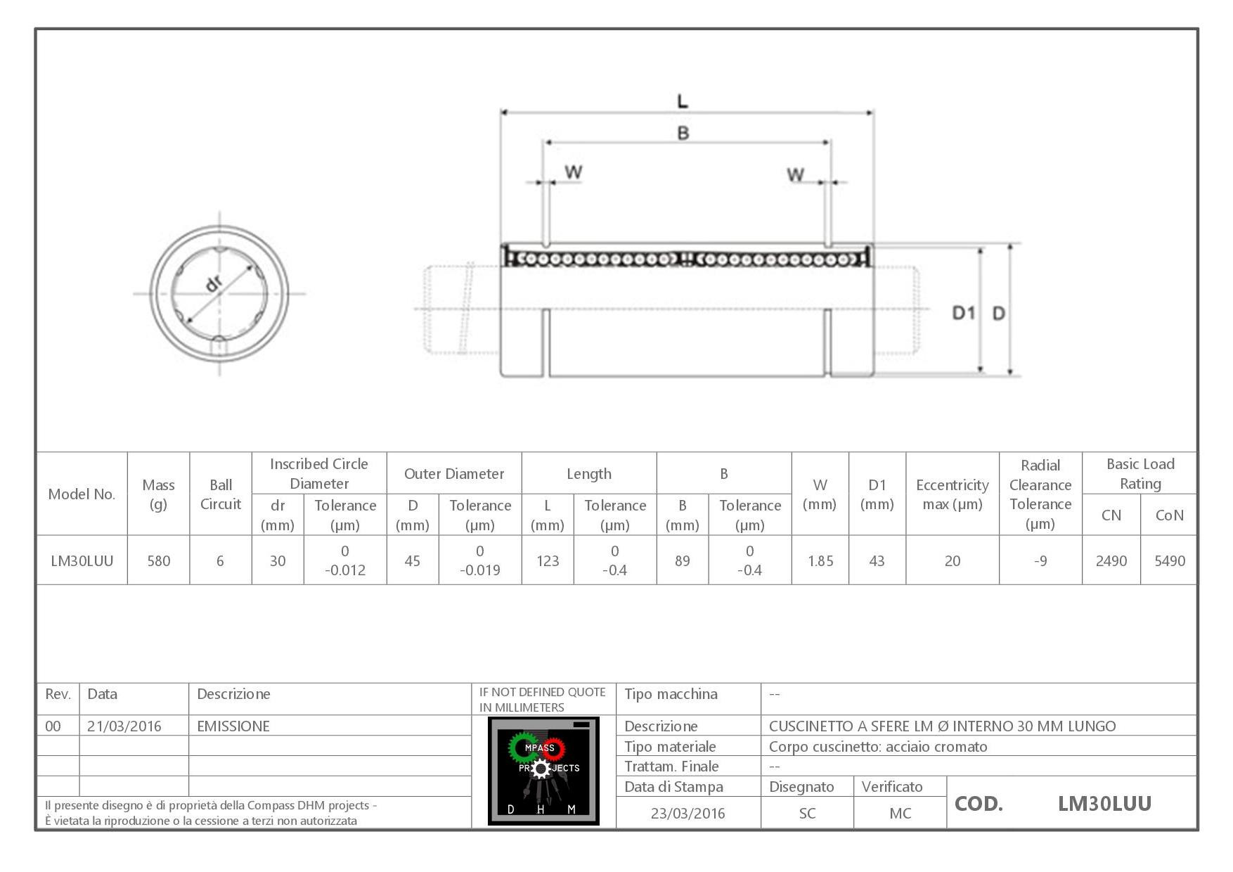 LM30LUU Linear Bearing lm30luu-linear-bearing