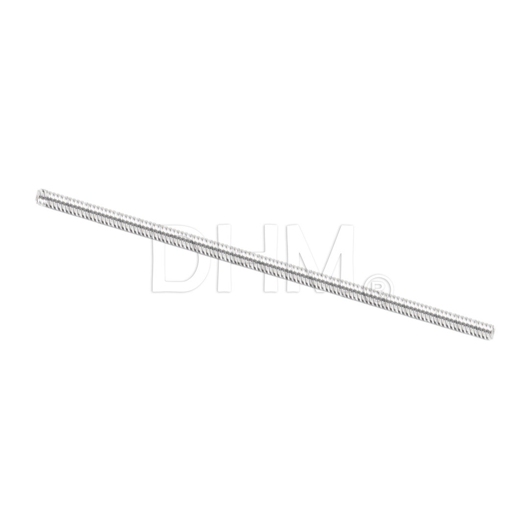 Trapezoidal rolled thread spindles TR8 pitch 2mm - 1 principle 50cm