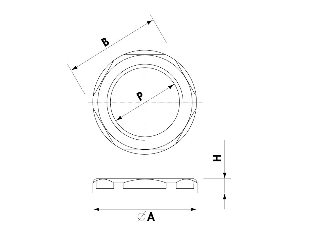 LOCK NUT WITH COLLAR PG11 BLACK FOR FITTING