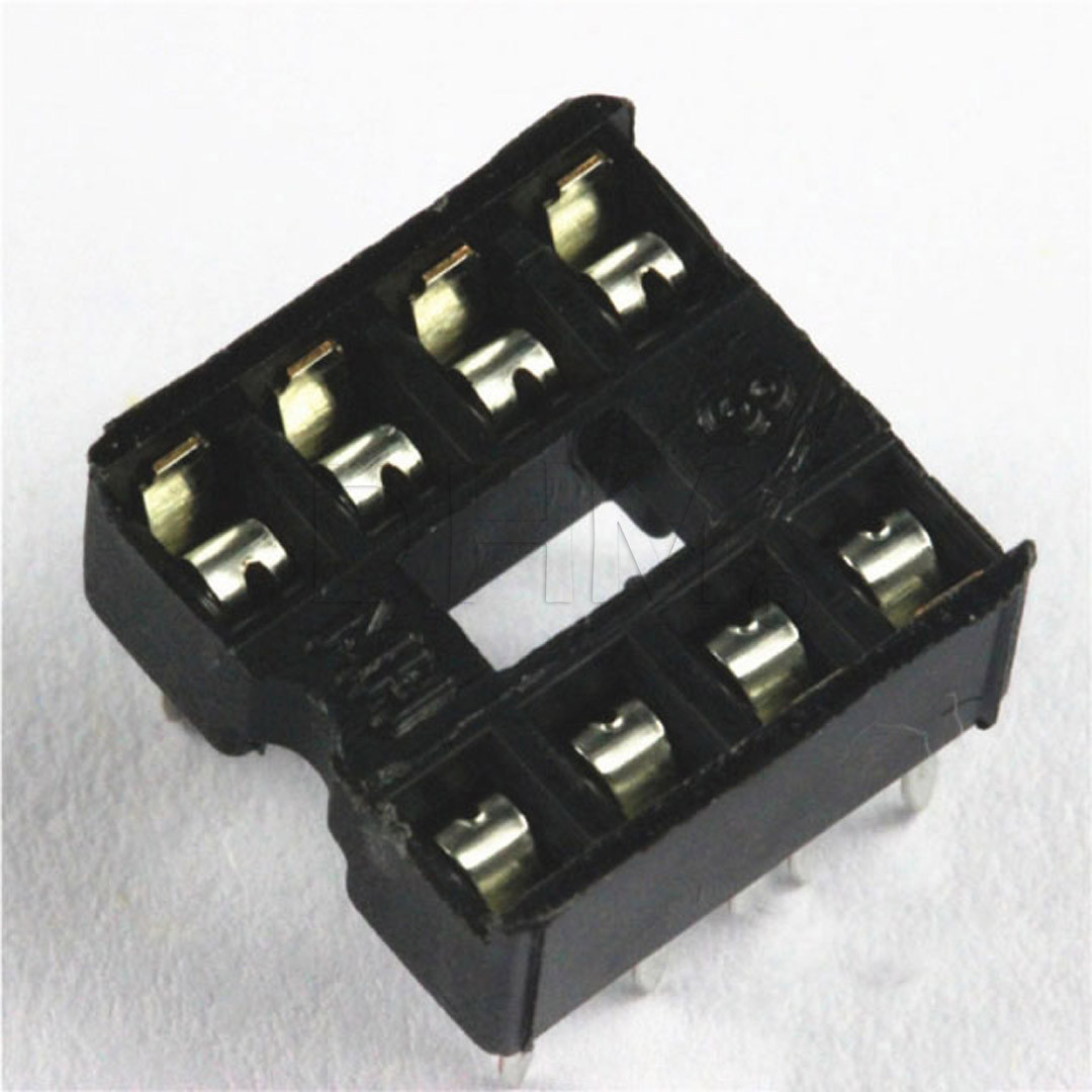 Twin-Pin 8 PIN Socket for DIL ICs