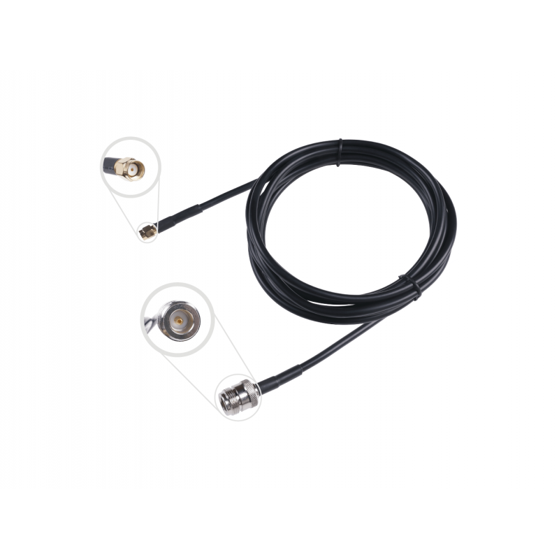 Cable RF de conector N hembra a RP-SMA macho - CFD200 - 3m