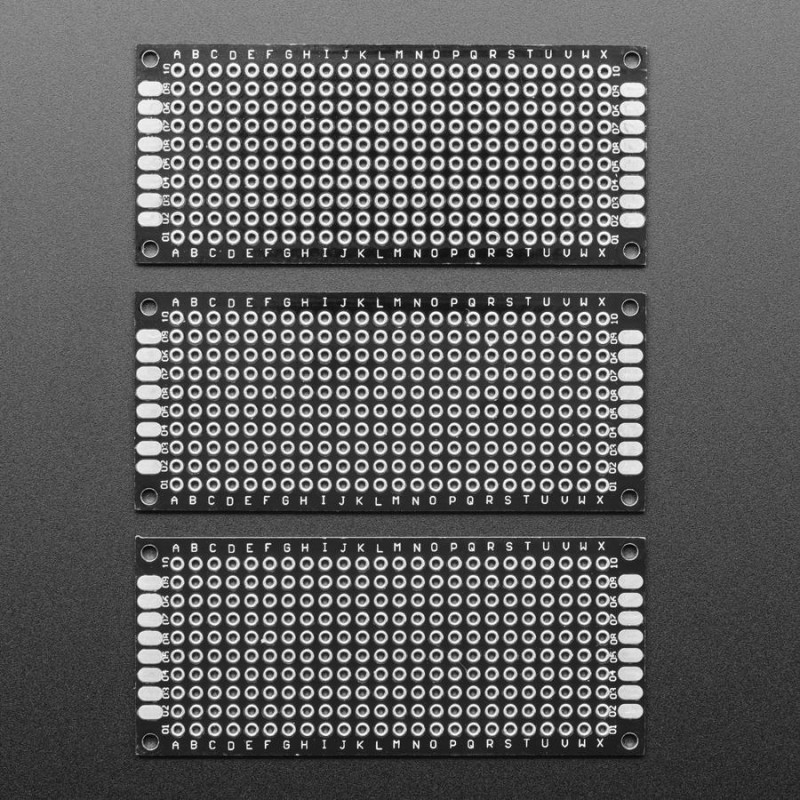 Universal Proto-Board PCBs - 3 pack - 5cm x 7cm