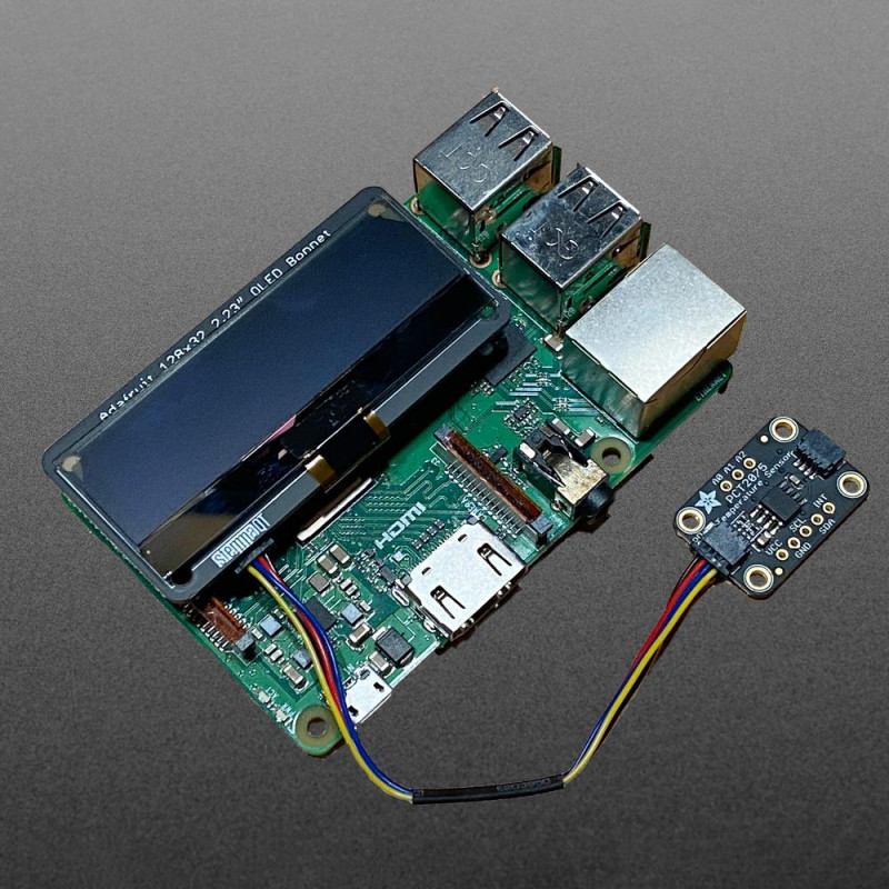 Adafruit 2.23" Monochrome OLED Bonnet for Raspberry Pi