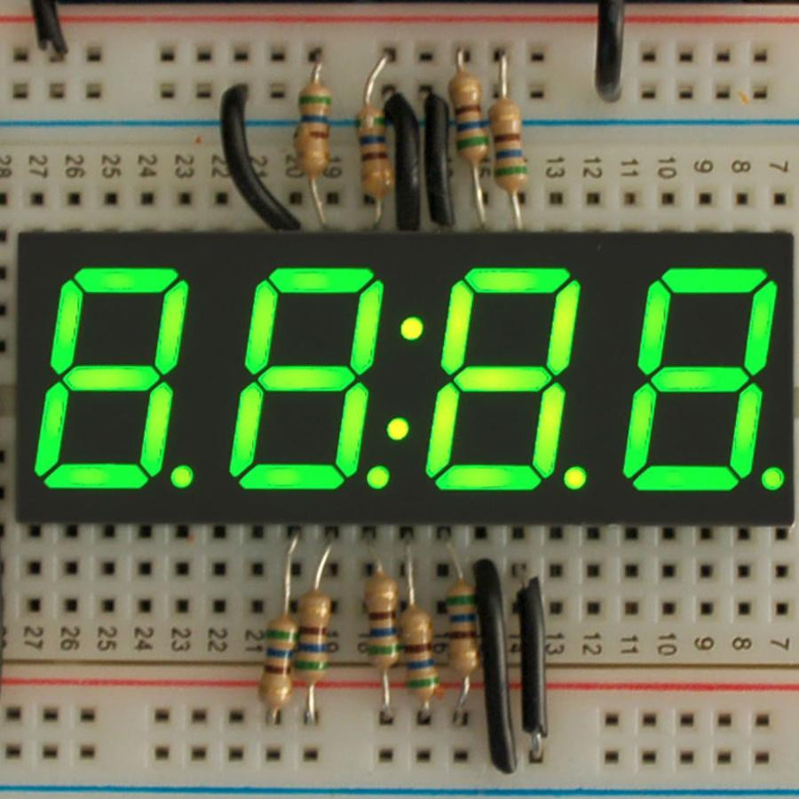 Pantalla de reloj de 7 segmentos - Altura de los dígitos de 0,56"