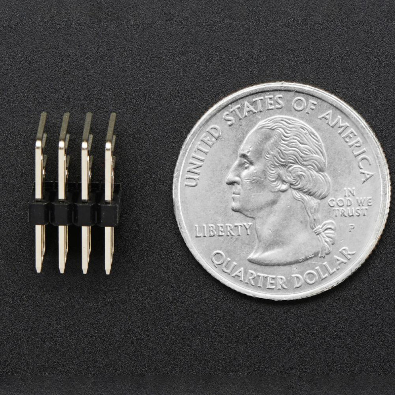 3x4 Right Angle Male Header - 4 pack