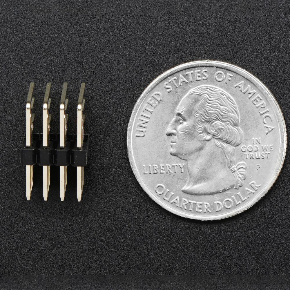 3x4 Right Angle Male Header - 4 pack