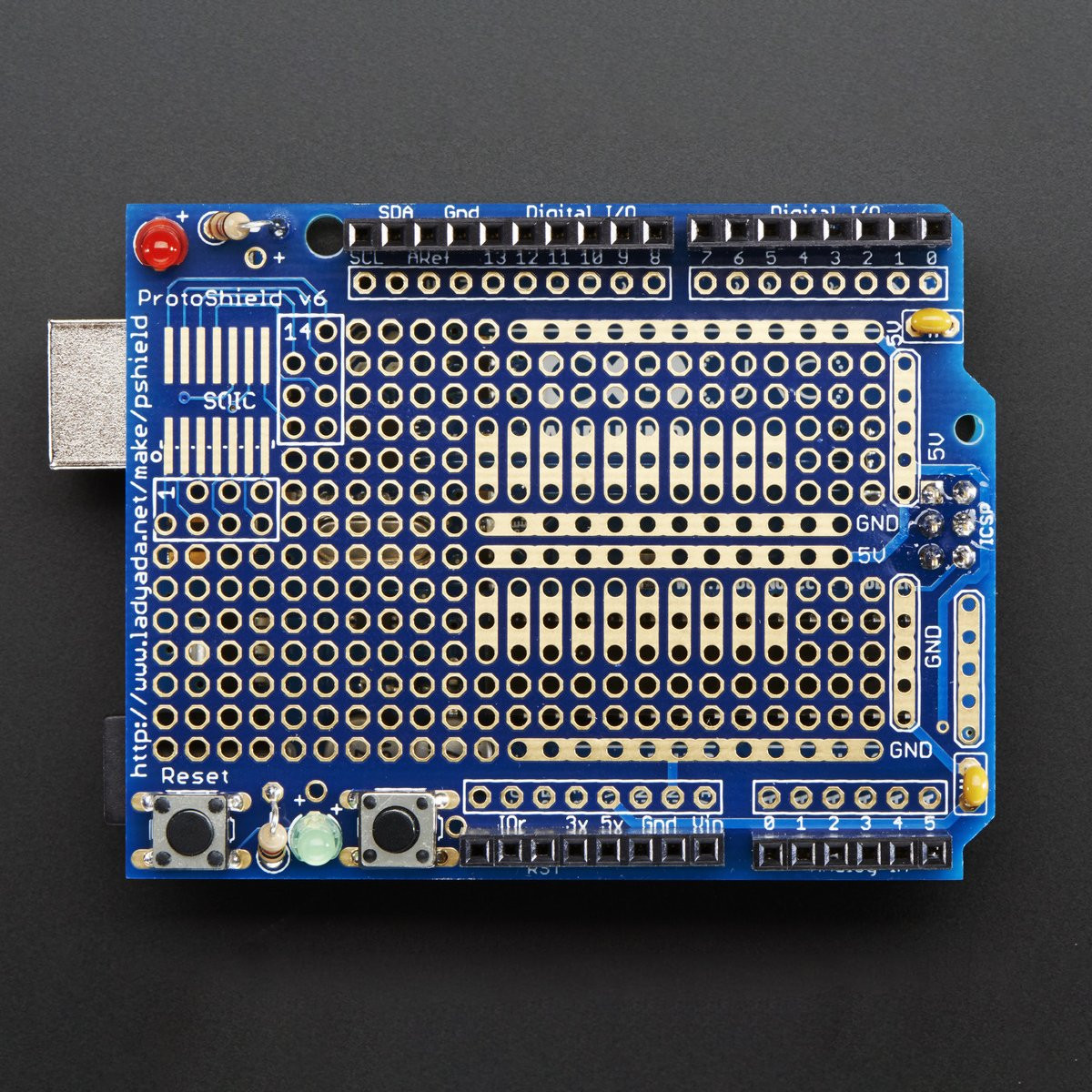 Adafruit Proto Shield for Arduino Unassembled Kit - Stackable - Ver...