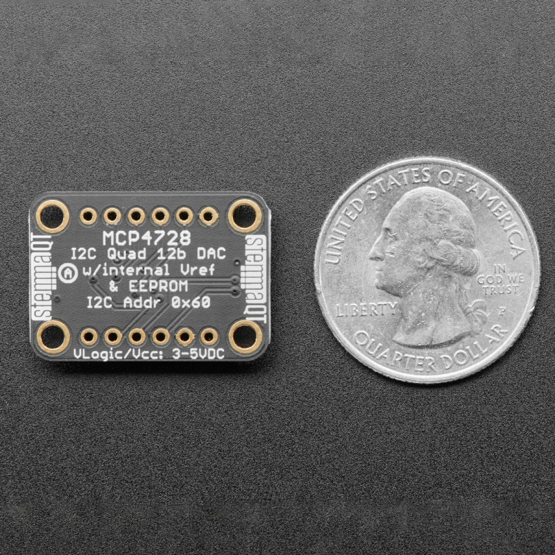 Adafruit MCP4728 Quad DAC with EEPROM - STEMMA QT / Qwiic