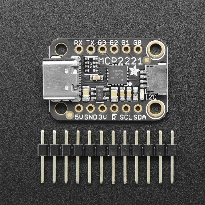 Adafruit MCP2221A Breakout - General Purpose USB to GPIO ADC I2C