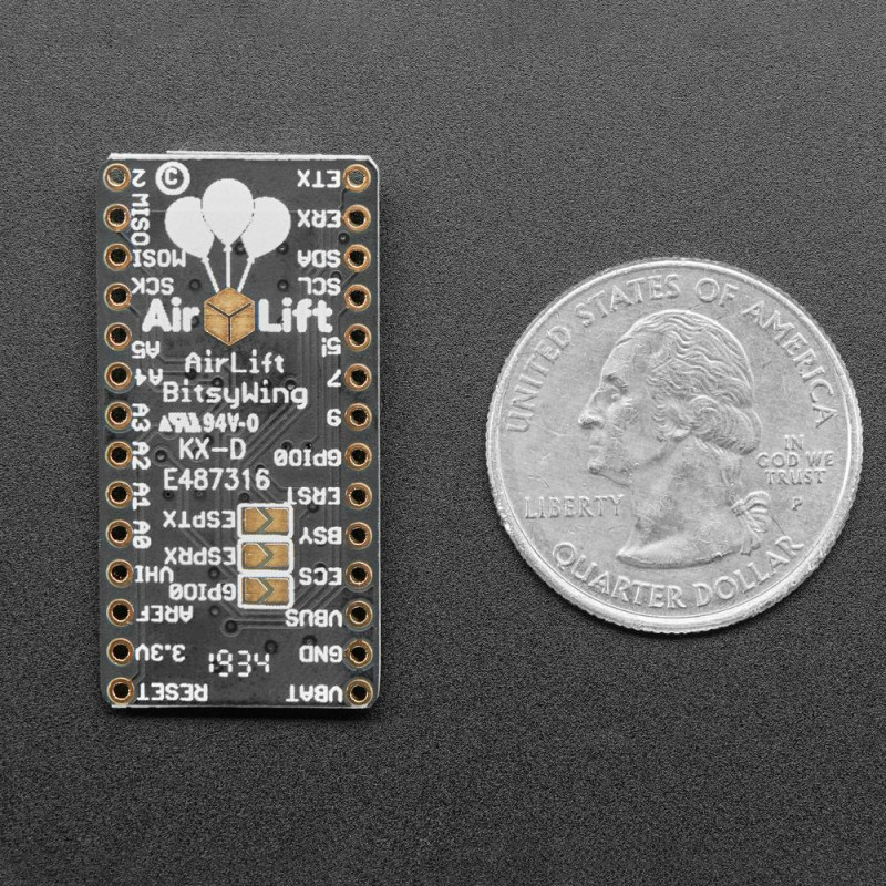 Adafruit Airlift Bitsy Add On Esp32 Wifi Co Processor
