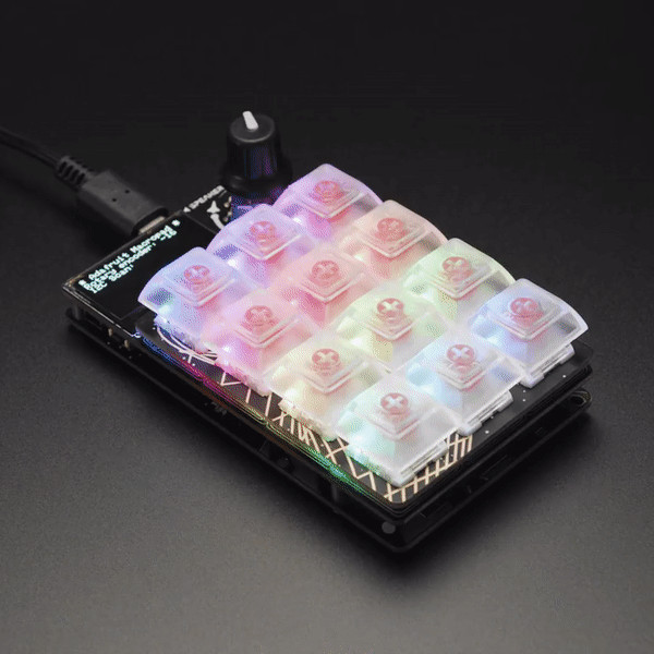 Adafruit MacroPad RP2040 Starter Kit - 3x4 Keys + Encoder + OLED
