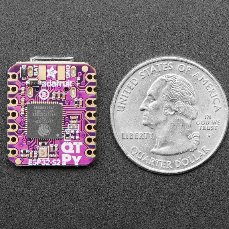 Adafruit QT Py ESP32-S2 WiFi Dev Board with uFL Antenna Port - STEM...