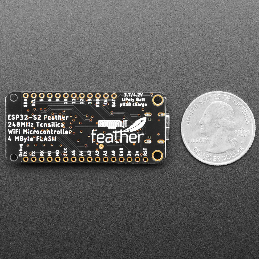 Adafruit ESP32-S2 Feather with BME280 Sensor - STEMMA QT - 4MB Flas...