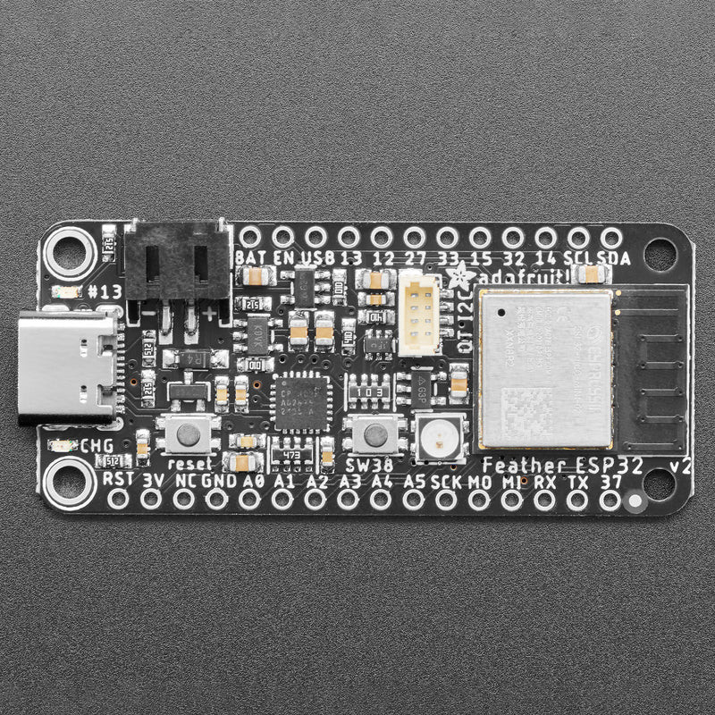 Adafruit ESP32 Feather V2 - 8MB Flash + 2 MB PSRAM - QT STEMMA