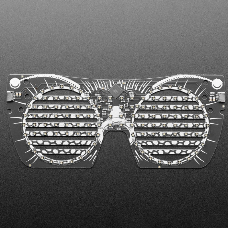 Adafruit LED Glasses Front Panel - 116 RGB LEDs with I2C Driver - S...