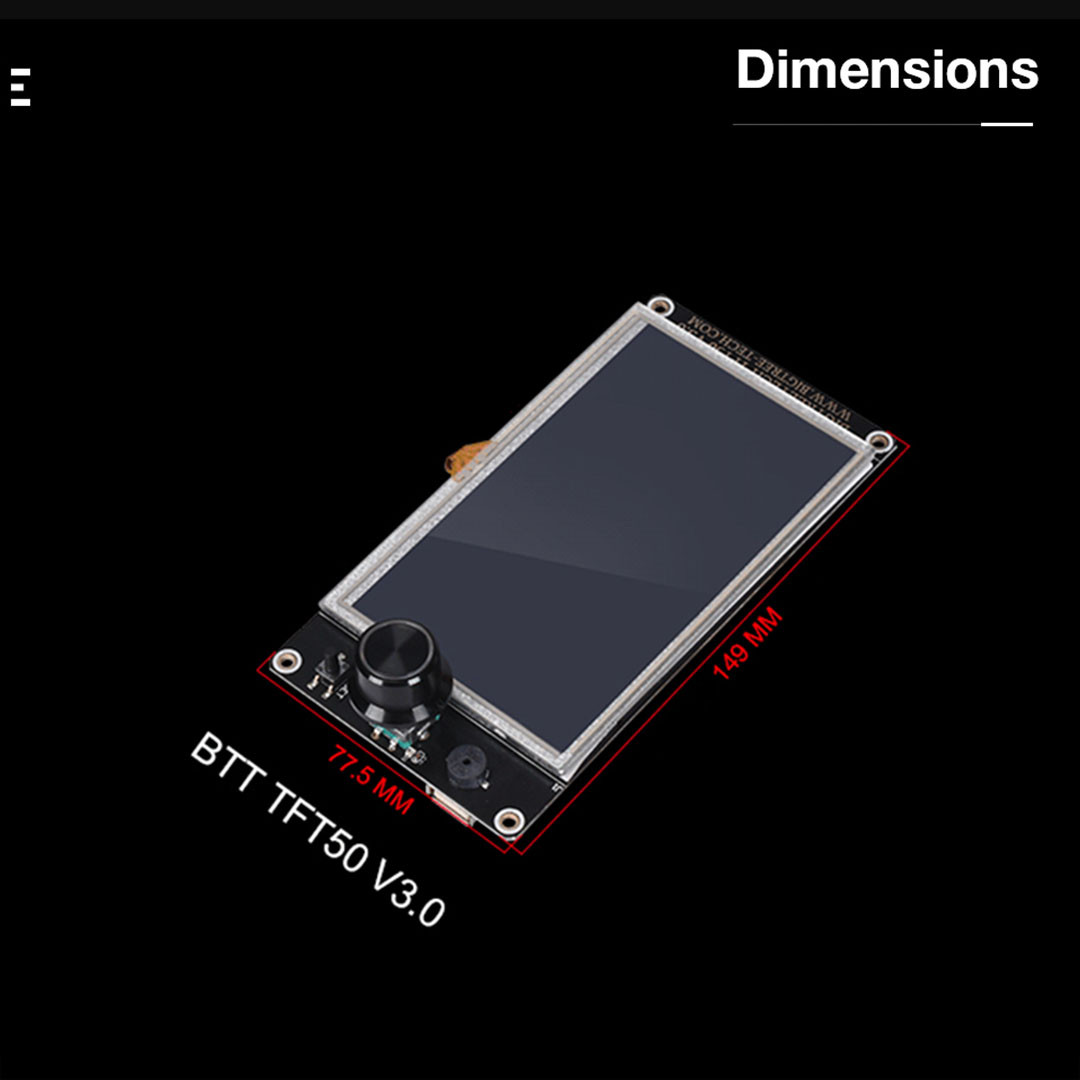 TFT50 V3.0 BIGTREETECH - RGB LCD screen for 3D printers