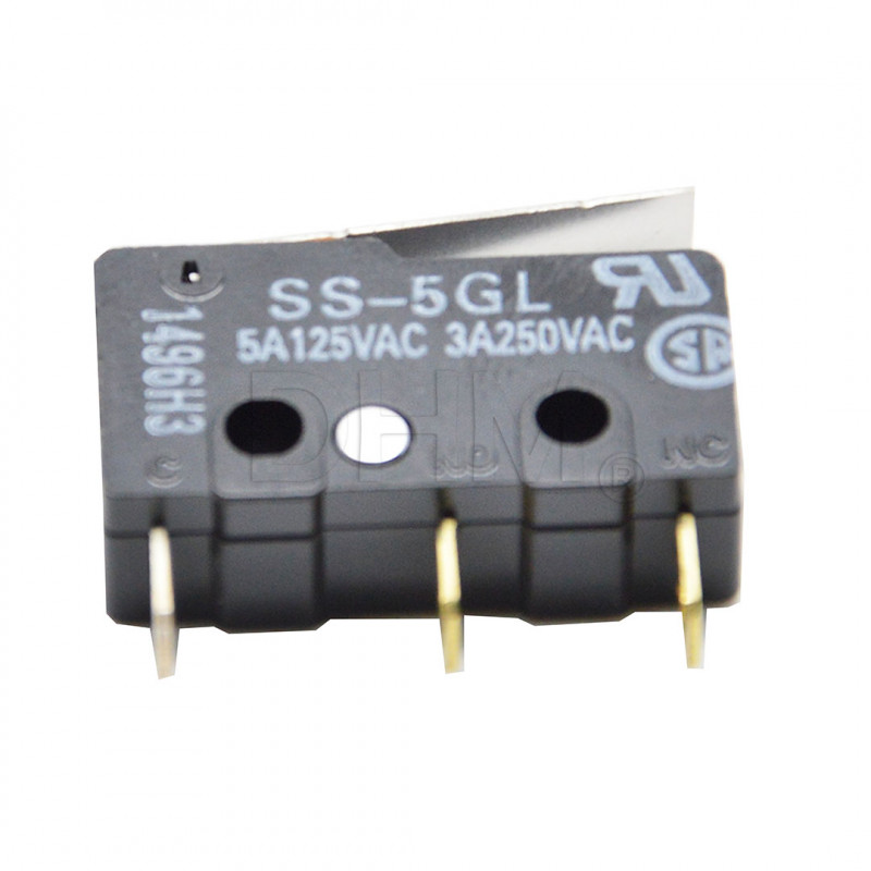 5A 250V lever microswitch