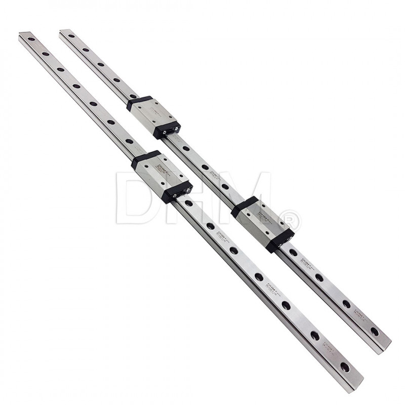 Guida lineare a ricircolo di sfere MGN12 400 mm - Acciaio inox 440C